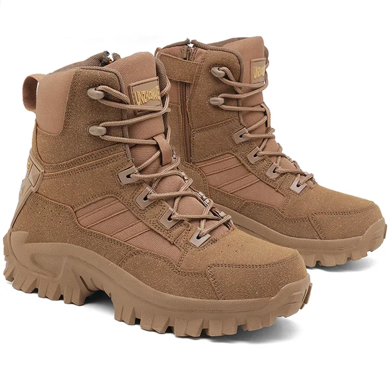Men Boots Tactical Waterproof Military High Quality Motorcycle Ankle ...