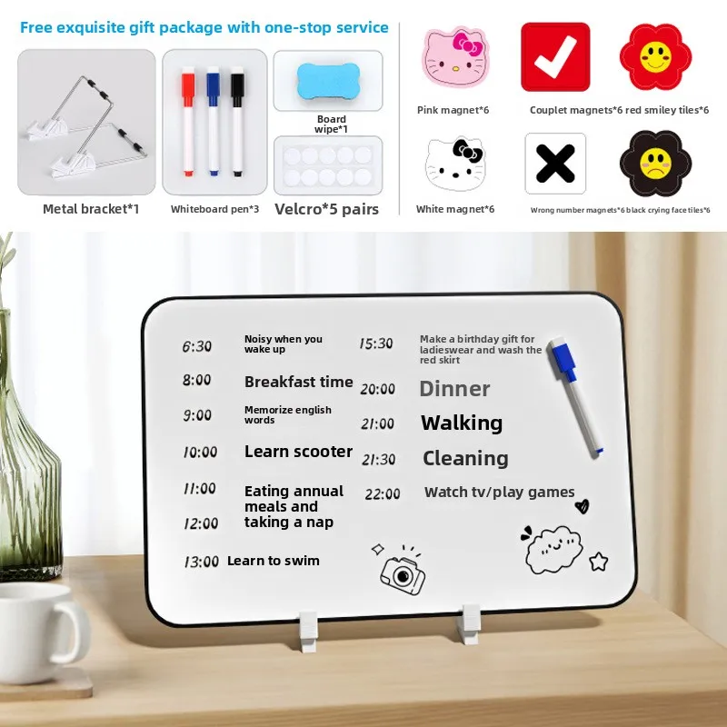Magnetic Mini Writing Board Home Blackboard Erasable Live Prompt Board ...