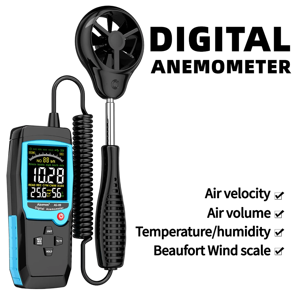 Aicevoos-Digital-Anemometer-Handheld-Split-Type-Wind-Speed-Meter-Wind ...