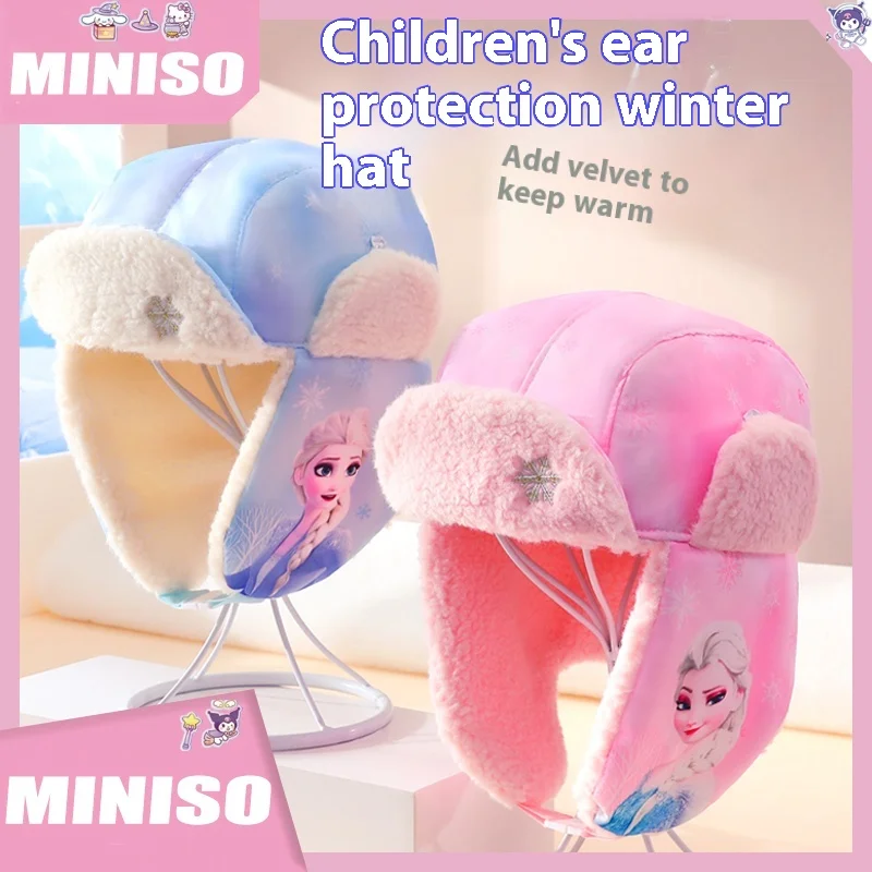 Anime-cartoon-Princess-Elsa-children-s-hat-girl-thick-ear-protection ...