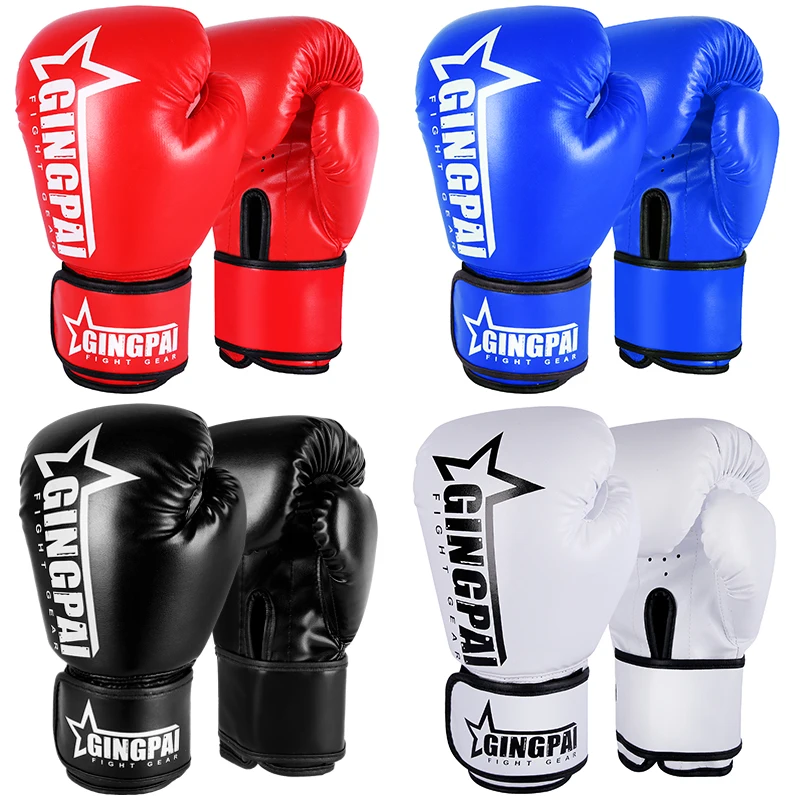 Boxing-Gloves-for-Men-Women-PU-Karate-Muay-Thai-Guantes-De-Boxeo-Free ...