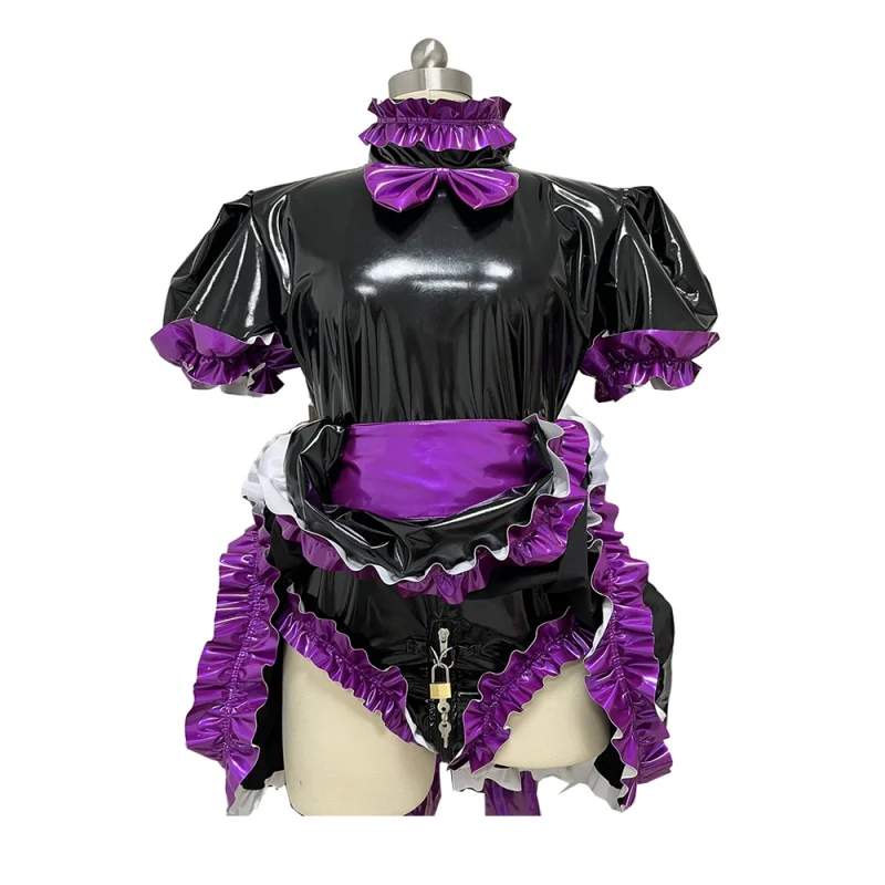 Robe-de-Demoiselle-d-Honneur-Sissy-Verrouillable-avec-Tablier-Culotte ...