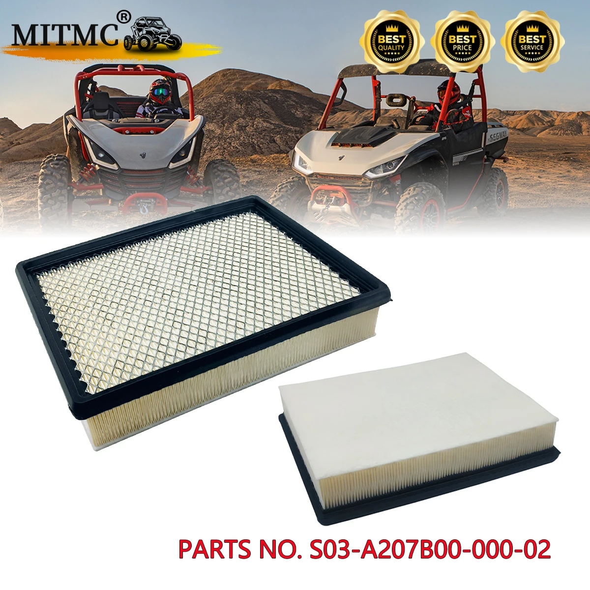 Original Air Filter For Segway Fugleman Villain UTV Air Filtration ...