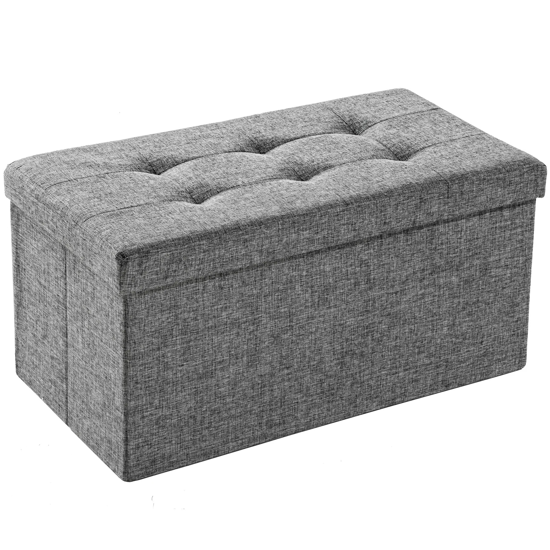 Tectake-Taburete-plegable-con-compartimento-de-almacenaje-rectangular ...