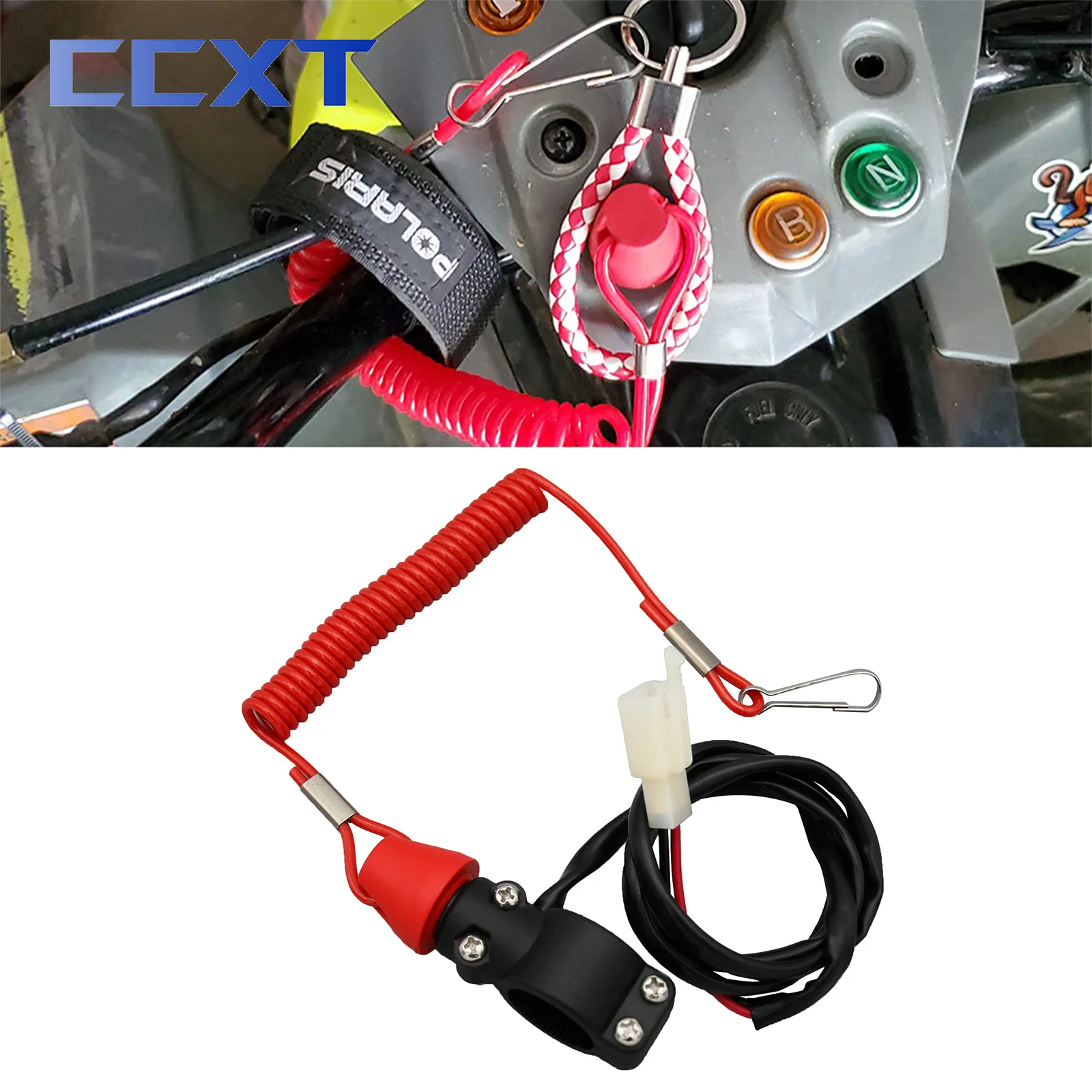 Motorcycle ATV Single Support Flameout Switch Beach Bike Outboard ...