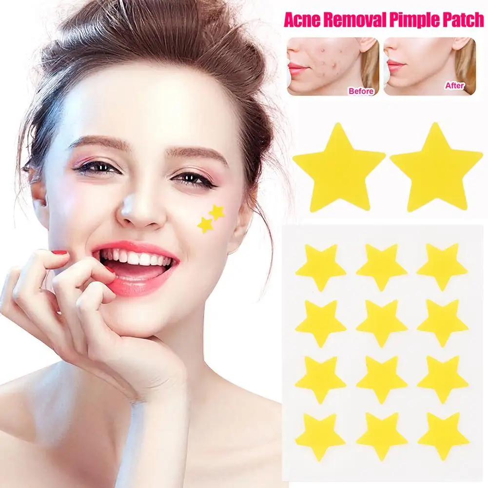 Star-Acne-Pimple-Patch-Acne-Absorbing-Cover-Patch-Yellow-Star-Shaped ...