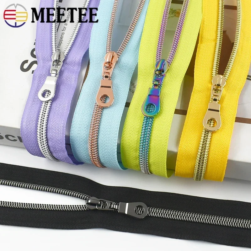 1-2-3-5M-Meetee-Nylon-Zipper-Tape-with-Sliders-Per-Meter-for-Sewing ...