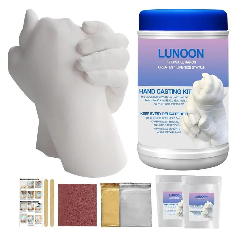 3D Hands Mold Couples Hands Casting Kit DIY Souvenir Baby Kids Hand ...