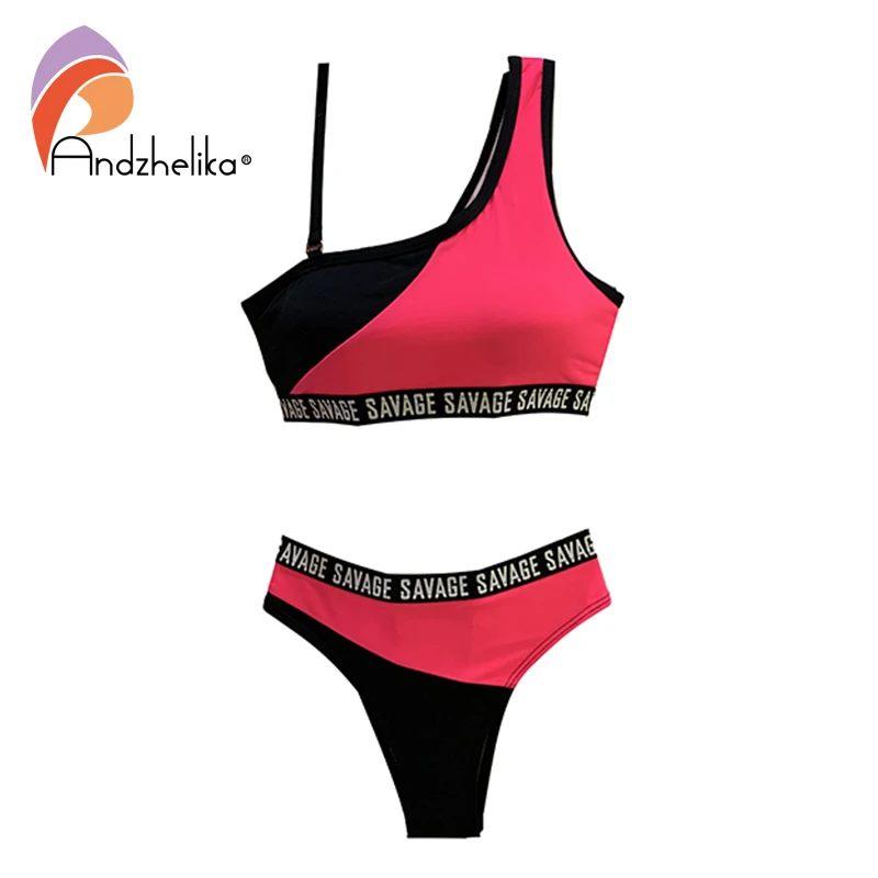 Andzhelika Sports One Shoulder Bikinis Swimsuit For Girls 2023 Summer ...