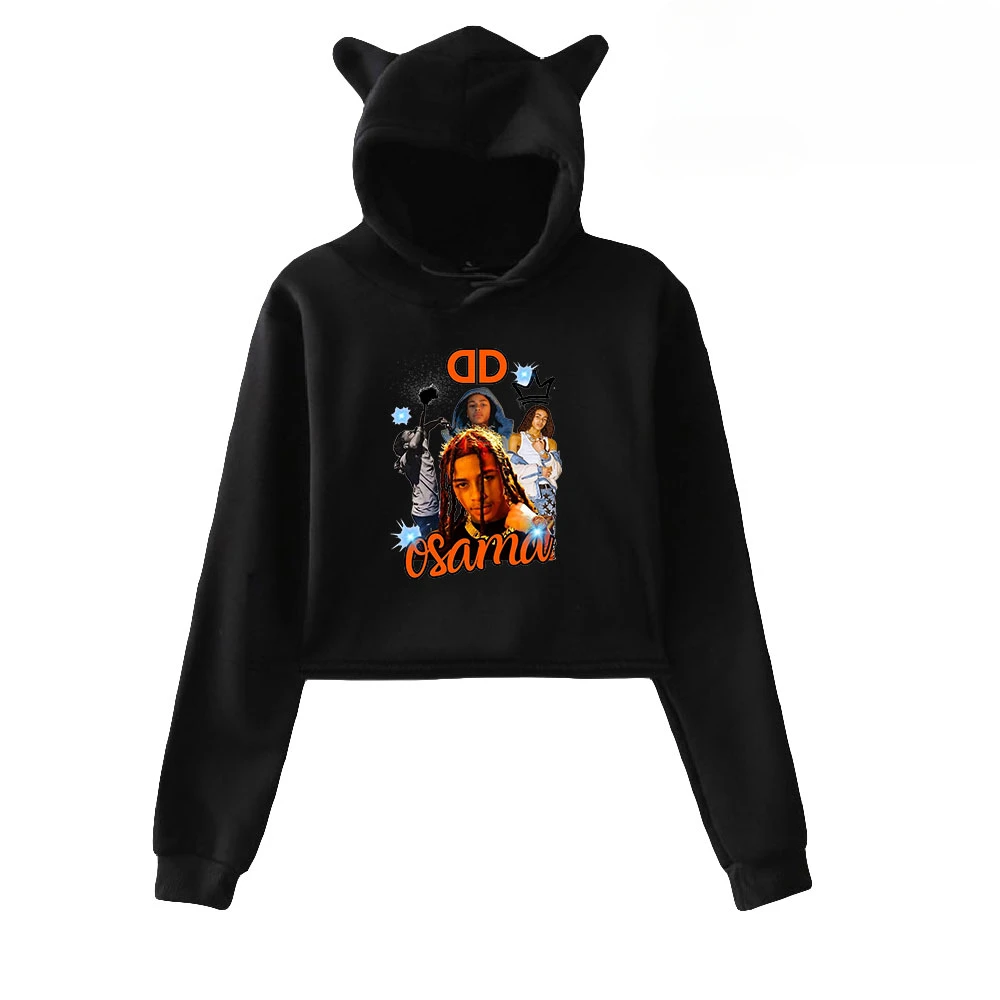 Rapper-DD-Osama-Crop-Top-Hoodie-for-Teen-Girls-Streetwear-Hip-Hop ...