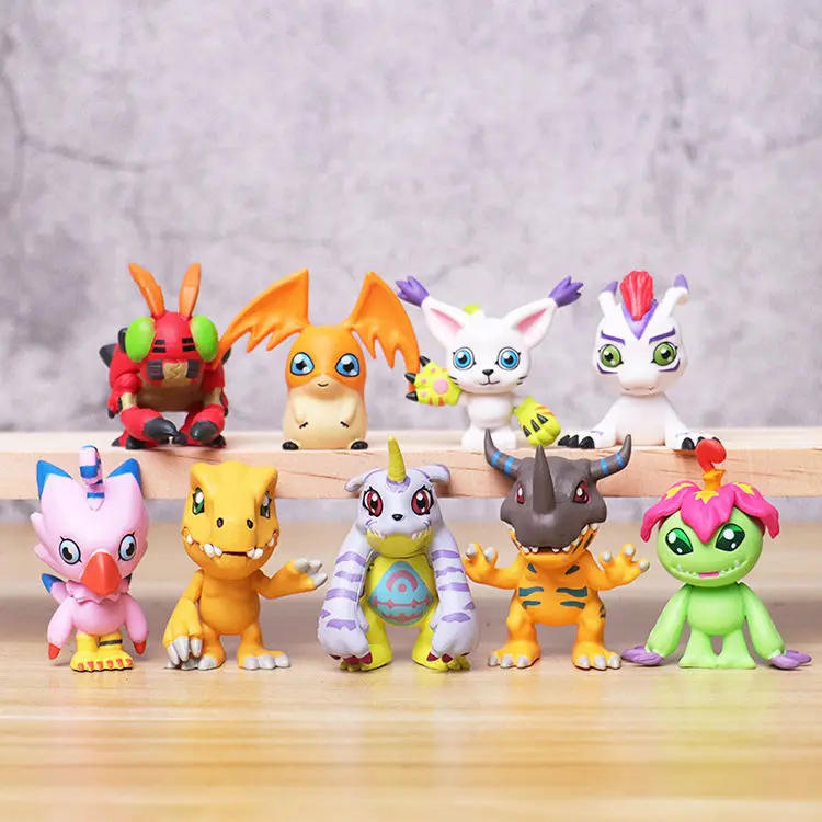 9Pcs-Genuine-Bandai-Digimon-Cartoon-Anime-Figure-Digital-Little-Monster ...