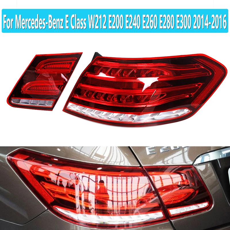 메르세데스 벤츠 E 클래스 W212, E200, E240, E260, E280, E300, 2014, 2015, 2016, 레드, 리어 LED, 테일 라이트, 브레이크 ...
