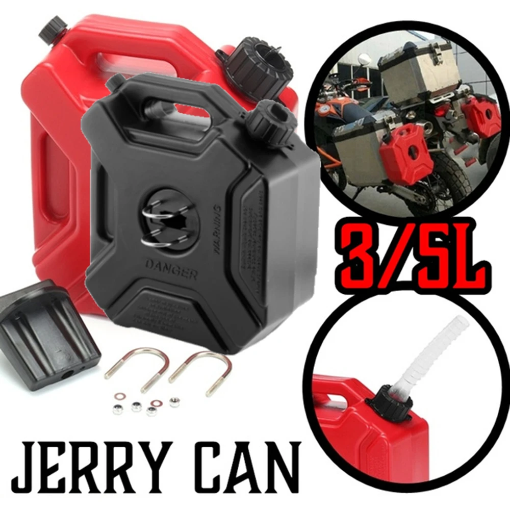 3/5L Petrol Jerry Can Gasoline Diesel Fuel Tank Container Scooter ...