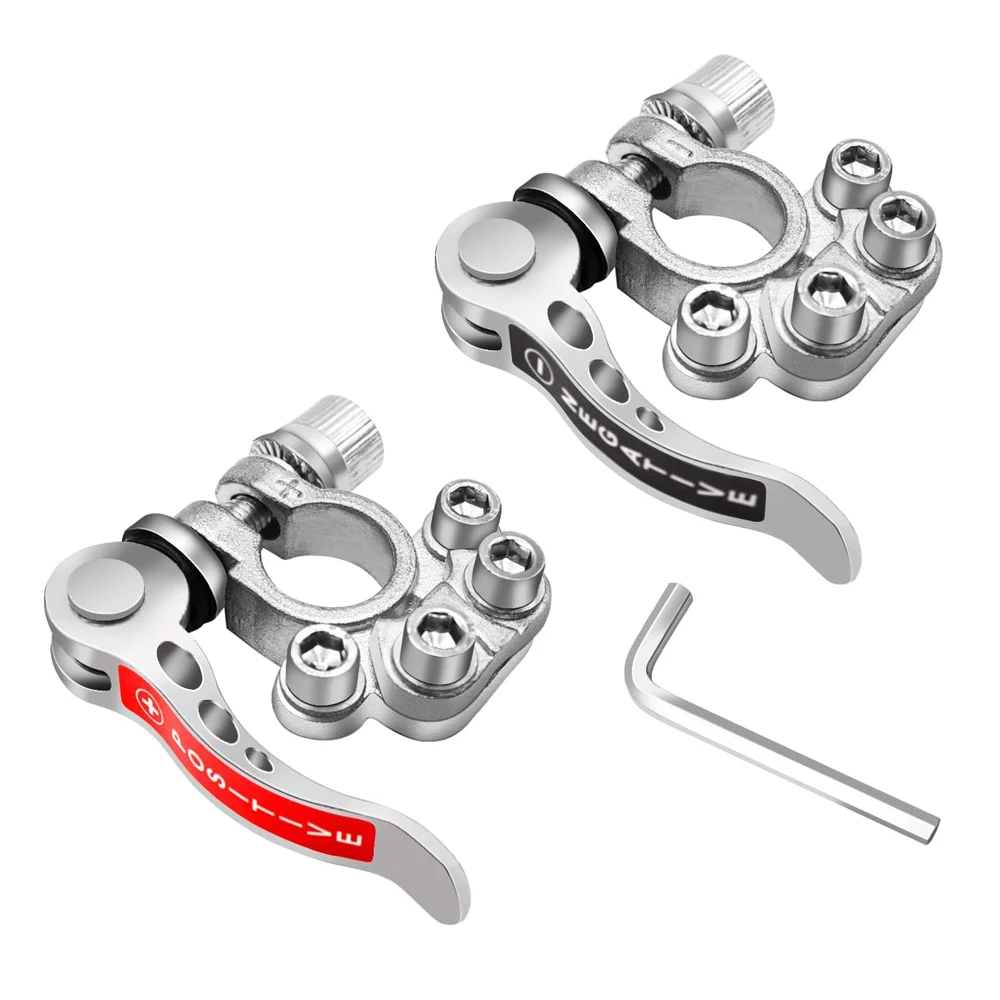 1-Pair-12V-24V-Car-Battery-Terminals-Top-Post-Wire-Cable-Clamp-Quick ...