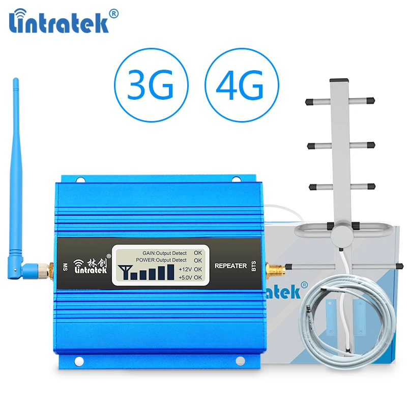 Lintratek Network Booster 4G 1800 Signal Repeater 3G 2100 Amplifier B3 ...