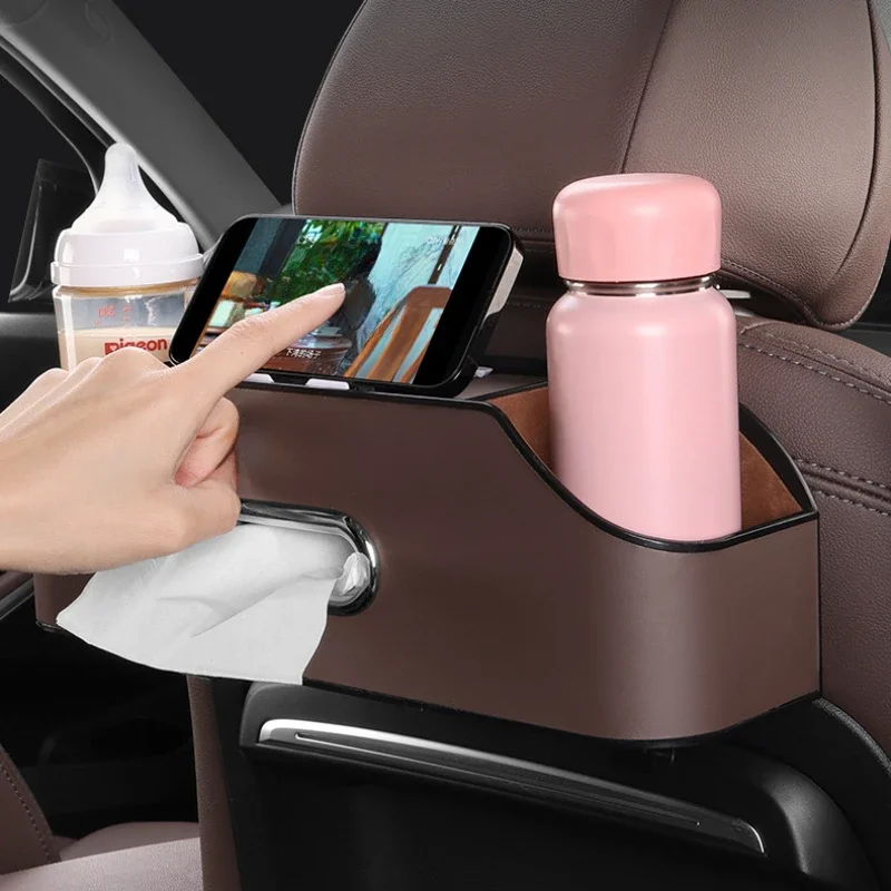 Car-Multifunctional-Leather-Tissue-Storage-Box-Under-Seat-Cute-Auto ...