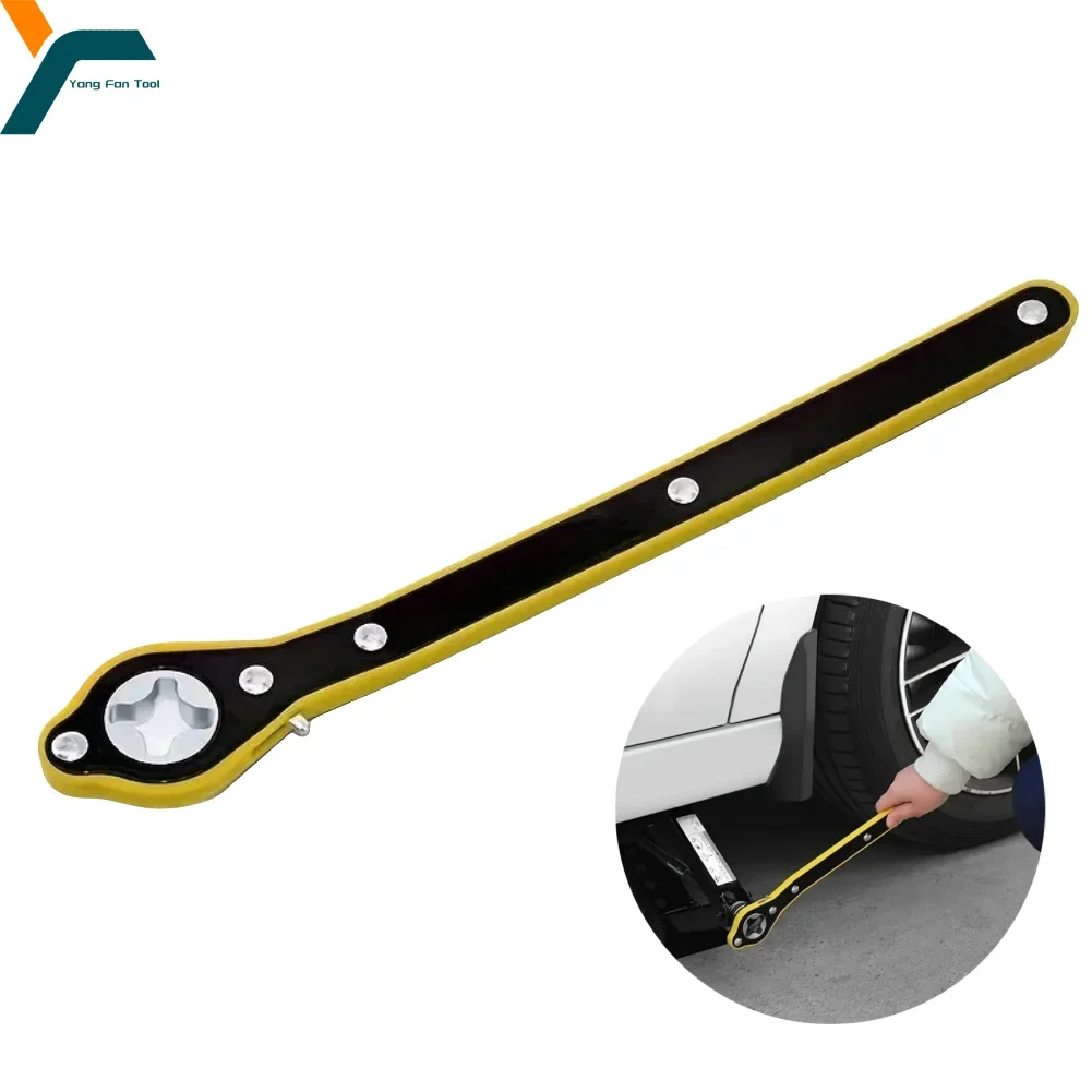 Jack Wrench Car Ratchet Handle Tire Wheel Lug Lifting Lift Spanner Tyre ...