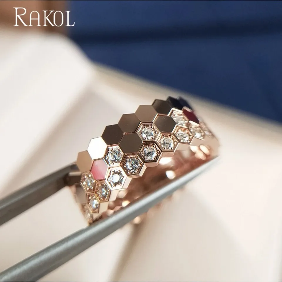 RAKOL-Hexagon-Cubic-Zirconia-Geometric-Rings-Stes-for-Women-New-Luxury ...