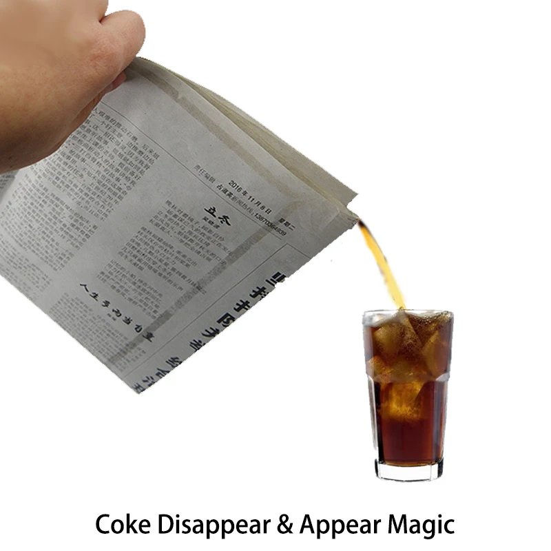 Drink-Disappear-and-Appear-in-Newspaper-Magic-Tricks-Hidden-Coke-Magic ...