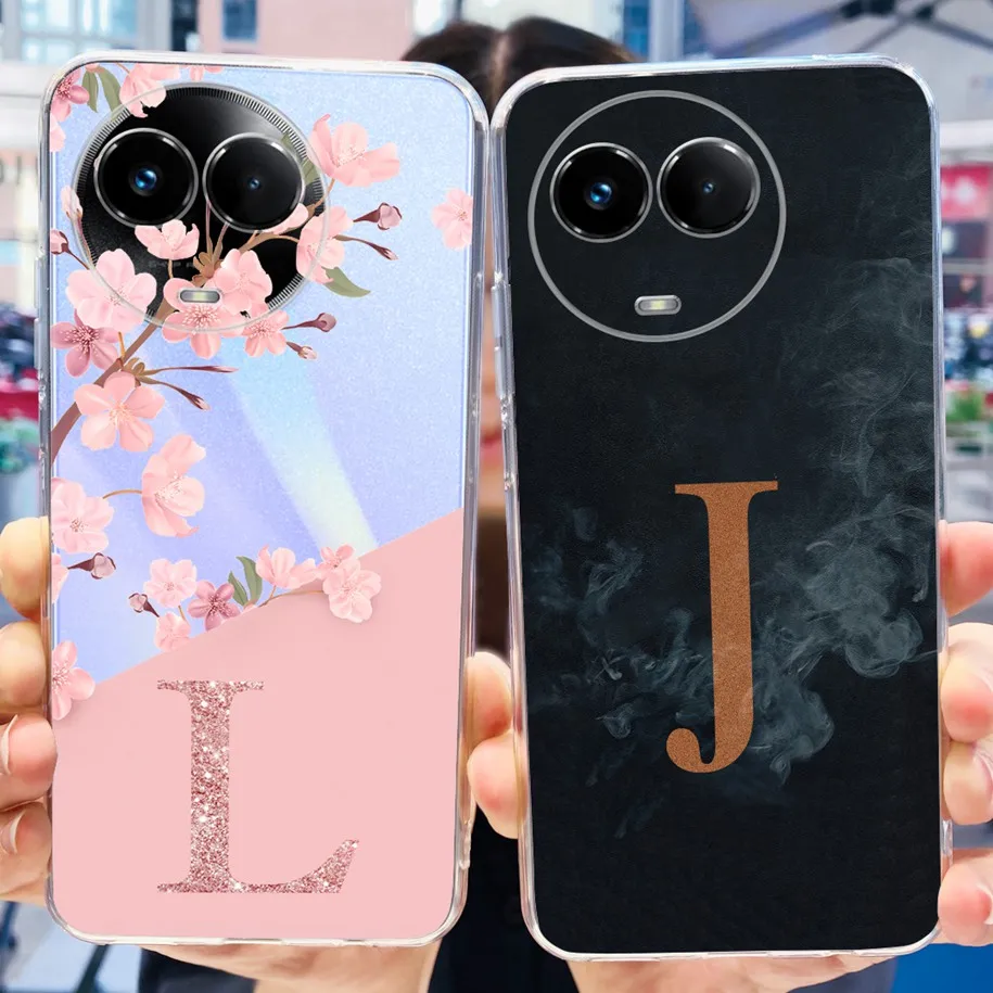 For-Realme-C67-5G-Case-RMX3782-Phone-Cover-Fashion-Letters-Silicone ...