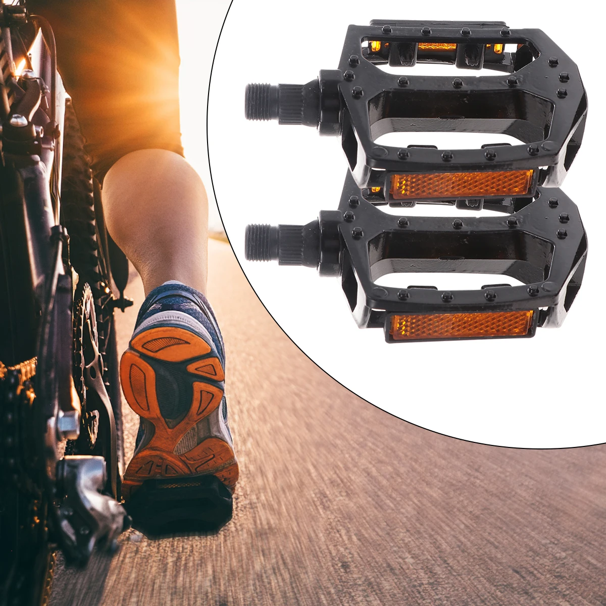 Aluminum-Alloy-Road-Pedals-Anti-slip-Reflective-Lightweight-Mountain ...