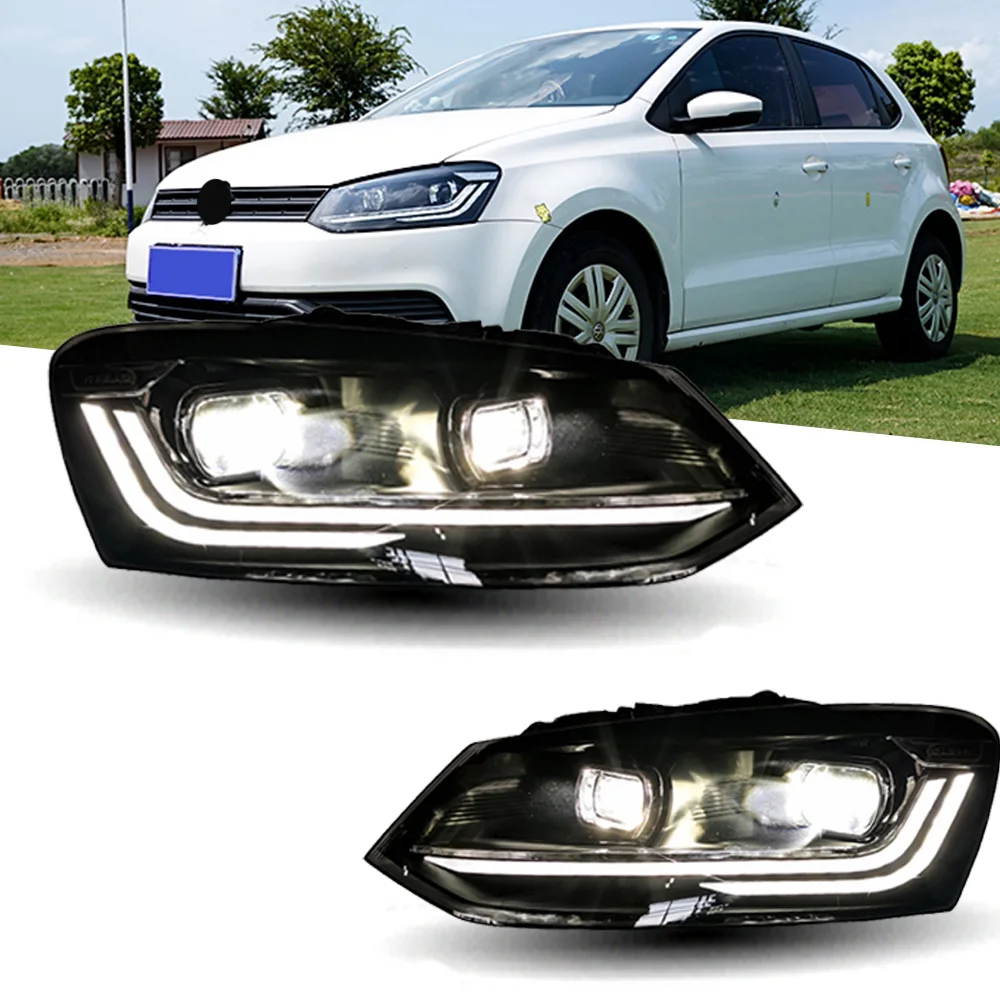 Headlight-For-VW-POLO-LED-Headlights-2011-2018-Head-Lamp-Front-Lights ...