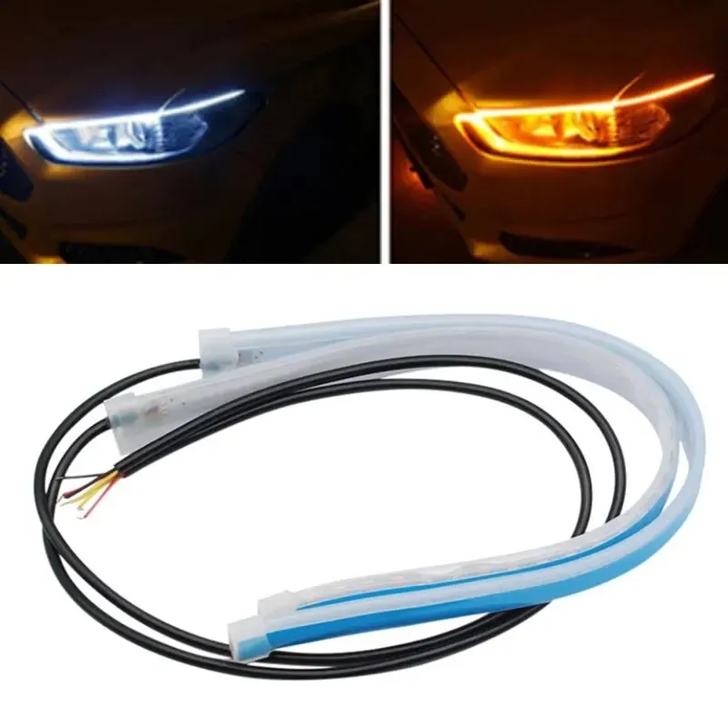 Ultra-thin-Dual-color-Led-Guide-Strip-For-Car-Daytime-Running-Lights ...
