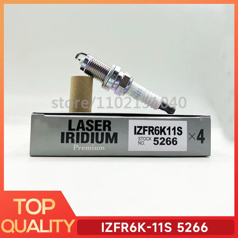 Bujía de iridio para Honda Civic, 4 piezas, 5266 IZFR6K11S, 9807B-561BW, 2006-2011, 9807B561BW ...