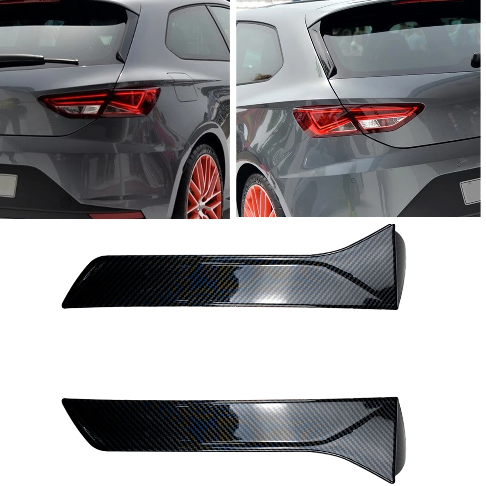 Rear-Window-Side-Spoiler-Wing-Trim-For-Seat-Leon-5F-FR-MK3-MK3-5-2013 ...