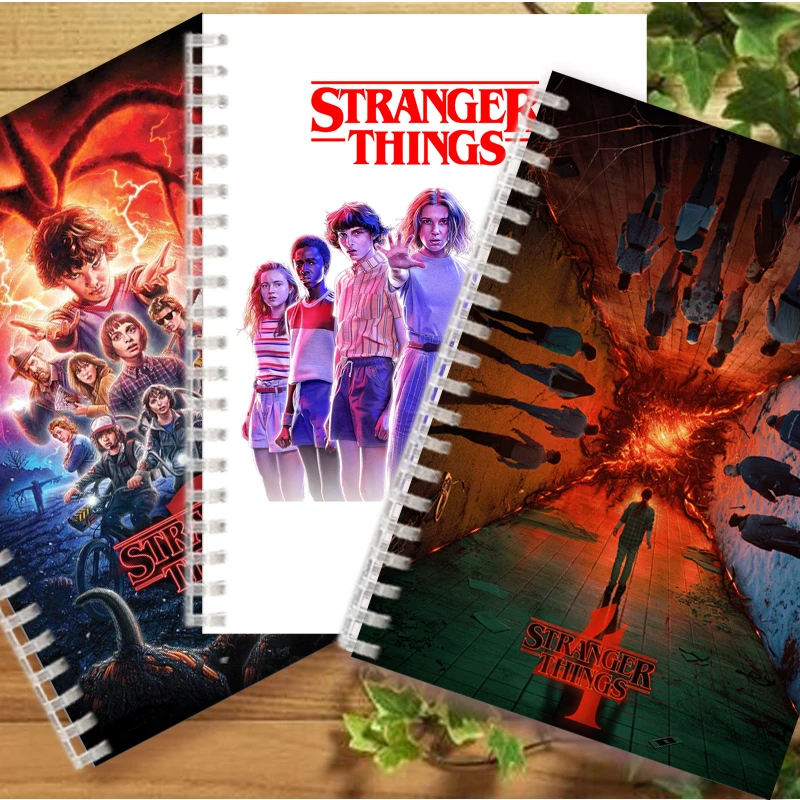 Books Stranger Things | A5 Spiral Notebook Stranger Things - A5 Spiral ...