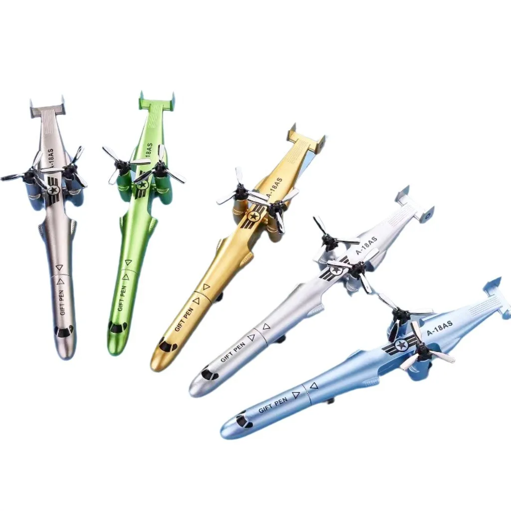 2Pcs-Creative-Helicopter-Airplane-Shape-Gel-Pen-0-5mm-Special-Combat ...