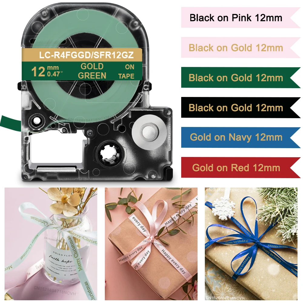 12mm-Satin-Ribbon-Labels-Compatible-Epson-Label-Machine-Tape-DIY-Arts ...