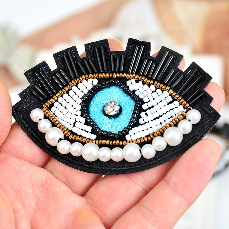 Beaded Patches Appliques | Hand Embroidery Sticker | Beaded Sewing ...