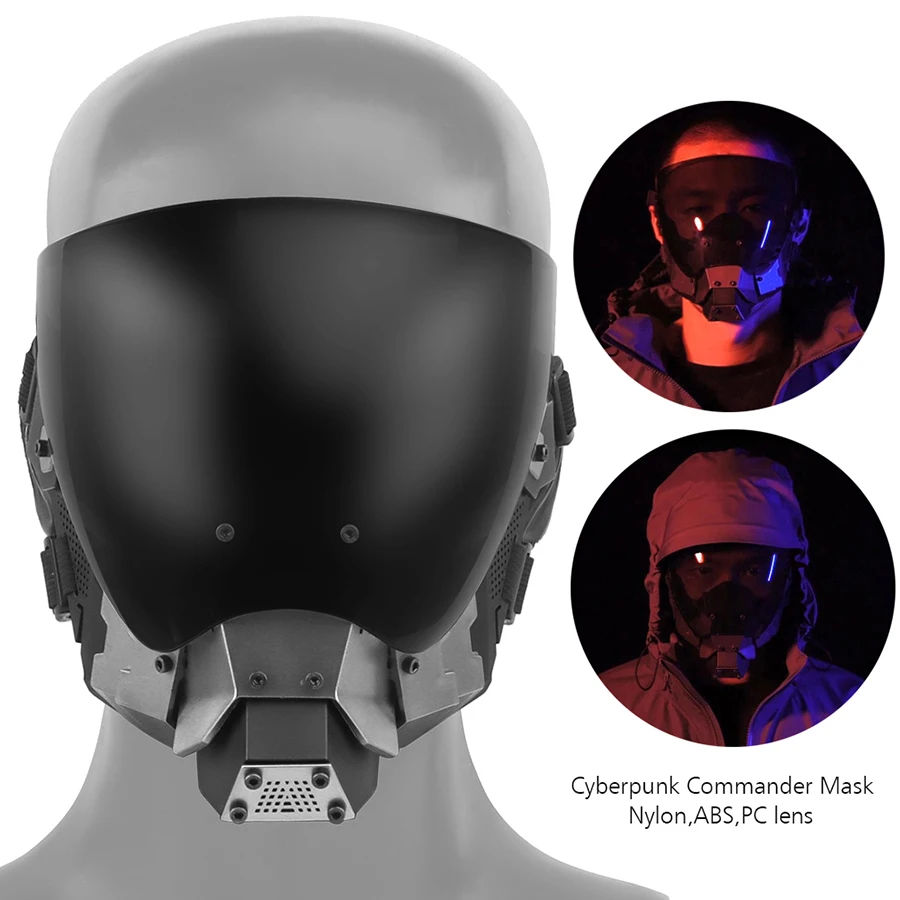 Cyberpunk-Commander-Mask-Tactical-Paintball-Airsoft-Outdoor-Ski-Anti ...