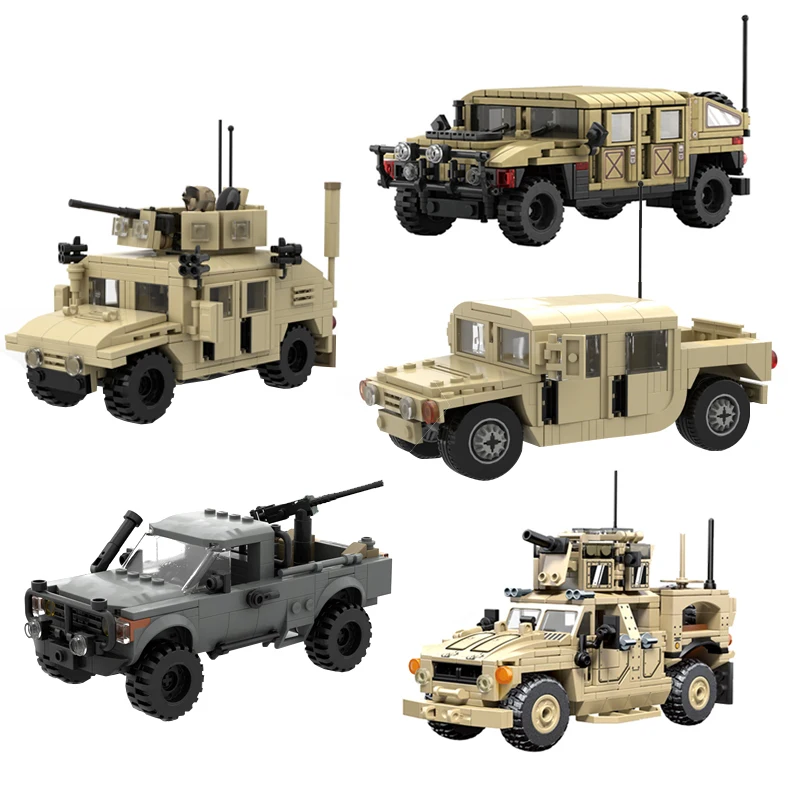 WW2-Military-Hummer-Blocks-M-ATV-Truck-998-Off-Road-Armored-Vehicle-MOC ...