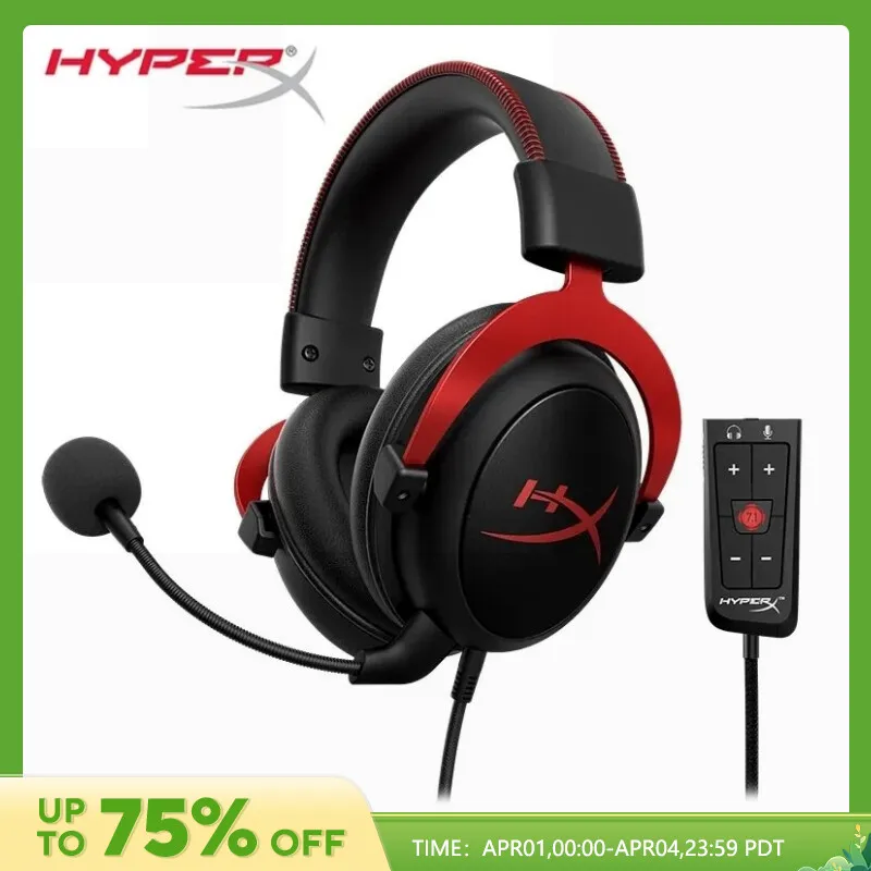 Original-HyperX-Cloud-2-II-Gaming-Wire-Headset-With-HiFi-7-1-Surround ...
