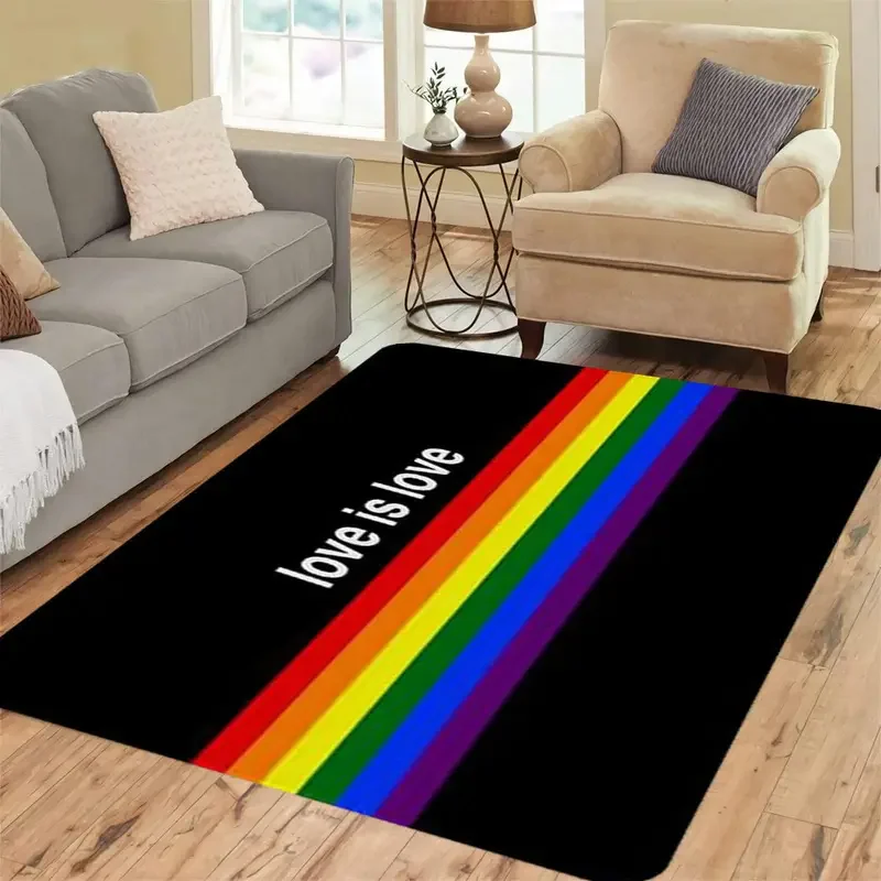 Rainbow-Love-Printed-Area-Rugs-LGBT-Soft-Floor-Mat-for-Living-Room ...