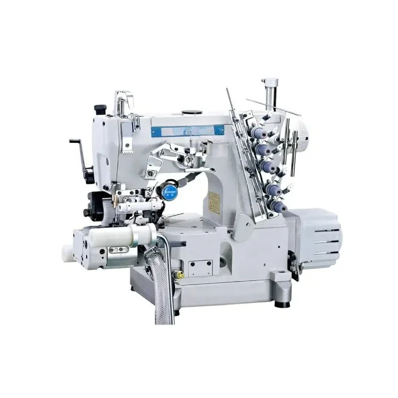 Right cutter three-needle five-thread interlock sewing machine, direct ...