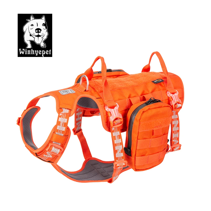 Winhyepet-Outdoor-Dog-Harness-with-Backpack-Multifunctional-3M ...