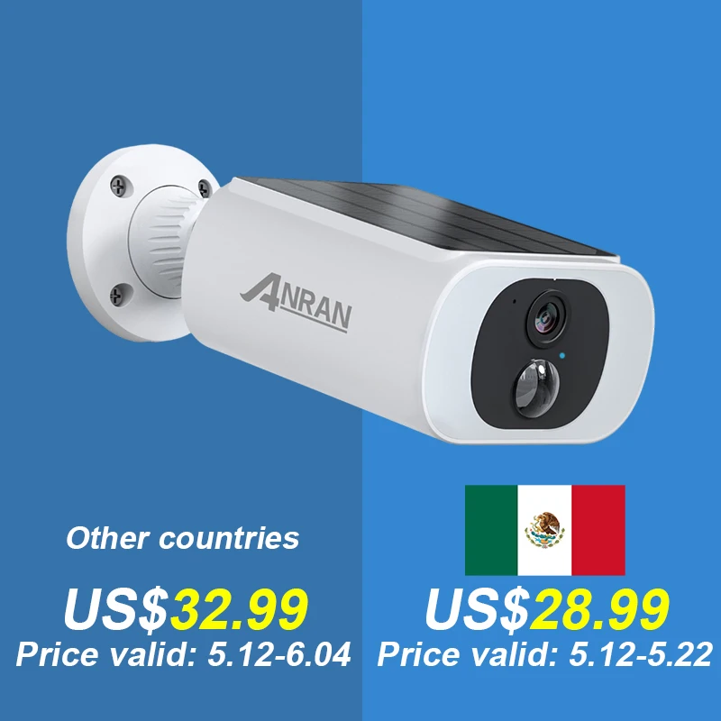 ANRAN-Wireless-Solar-Outdoor-Surveillance-Camera-2K-Bateria-Integrada ...