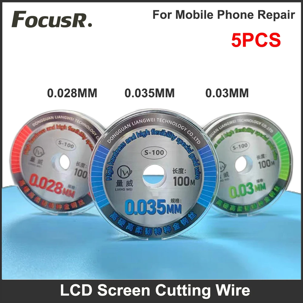 5PCS-100m-Alloy-Steel-Molybdenum-Cutting-Diamond-Wire-For-Mobile-Phone-LCD-Display-Screen ...