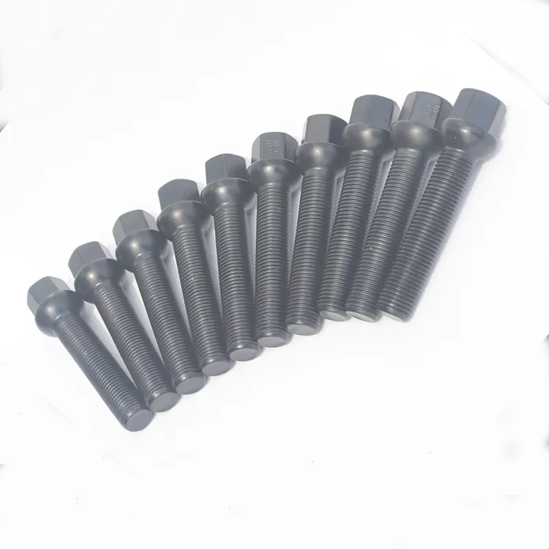 Group of 5/6/10/12PCS Black/Silver Wheel Bolts M12x1.5 for Smart ...
