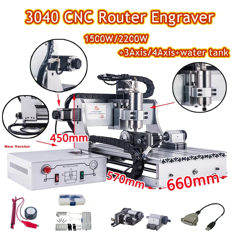 3040-2200W-CNC-Router-Engraver-USB-Milling-Machine-3Axis-4Axis-With ...