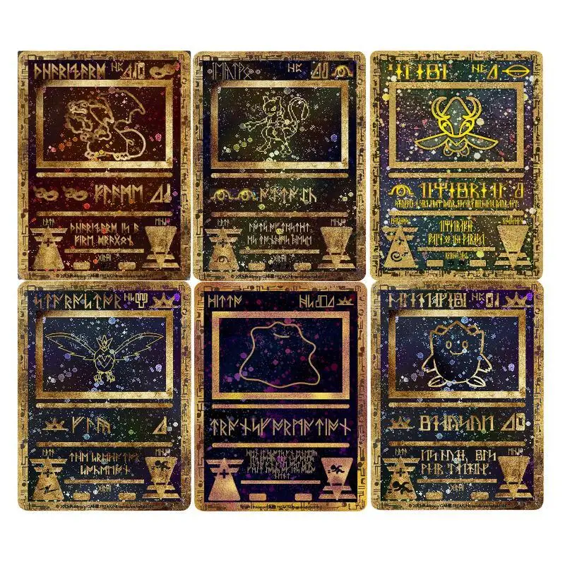 Pokemon-PTCG-Self-Made-Ancient-Slate-Fossil-Series-Flat-Card-Charizard ...