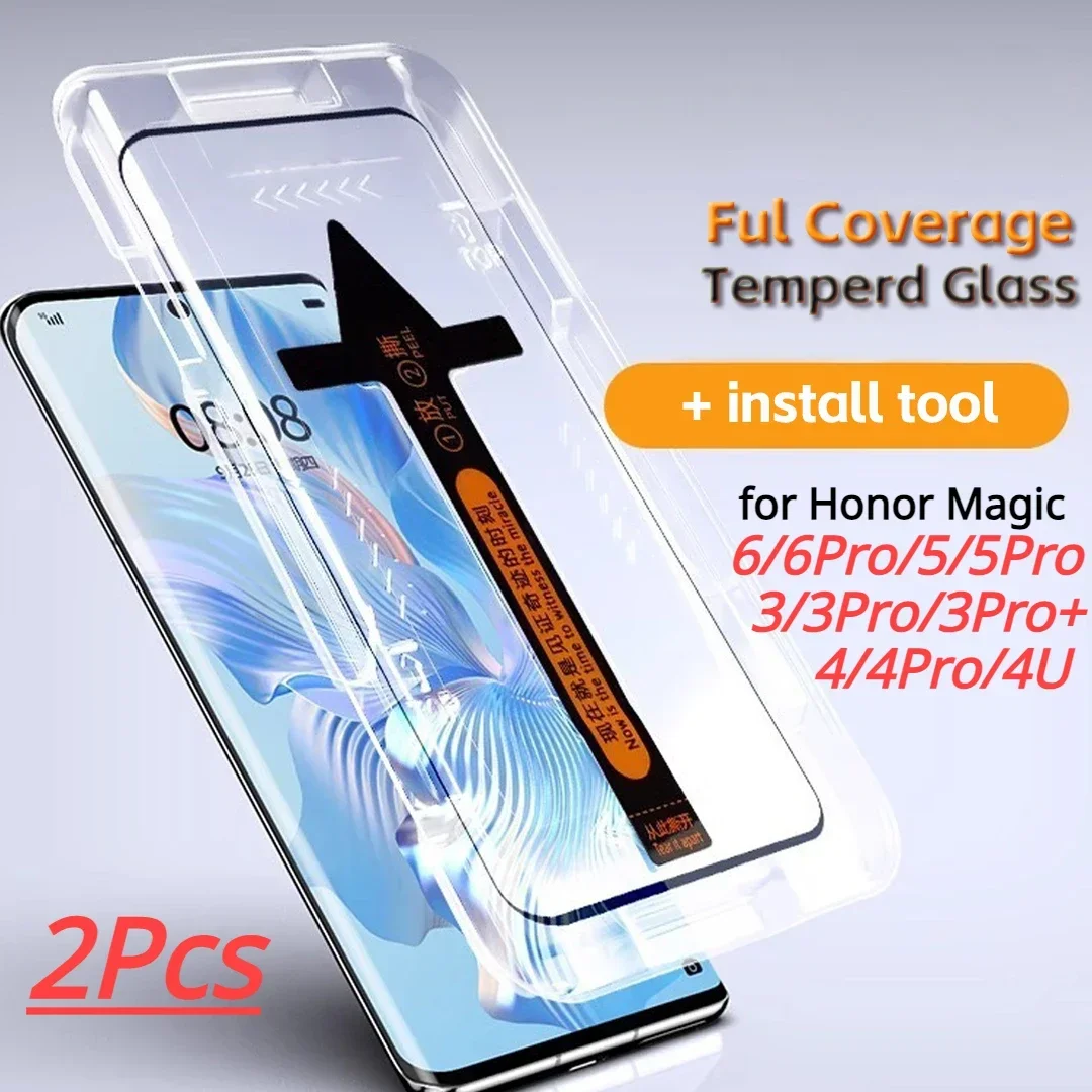 2Pcs-Tempered-Glass-For-Honor-Magic-6-5-Pro-6-lite-4-Ultimate-3-Pro ...