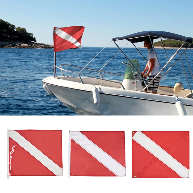 Scuba Diving Flag Boat