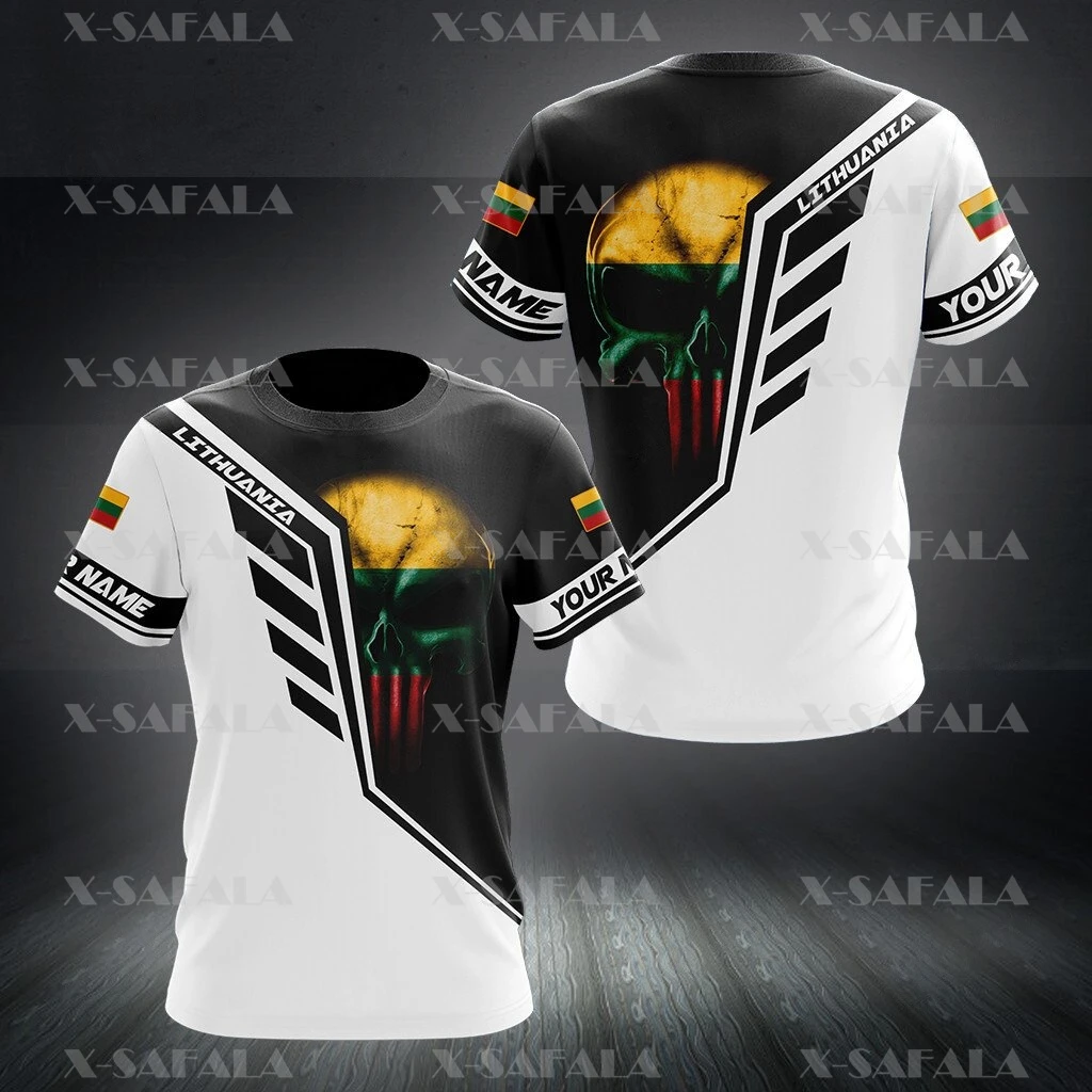 Lithuania Proud Lithuanian Love Country Flag 3d Printed High Quality T ...