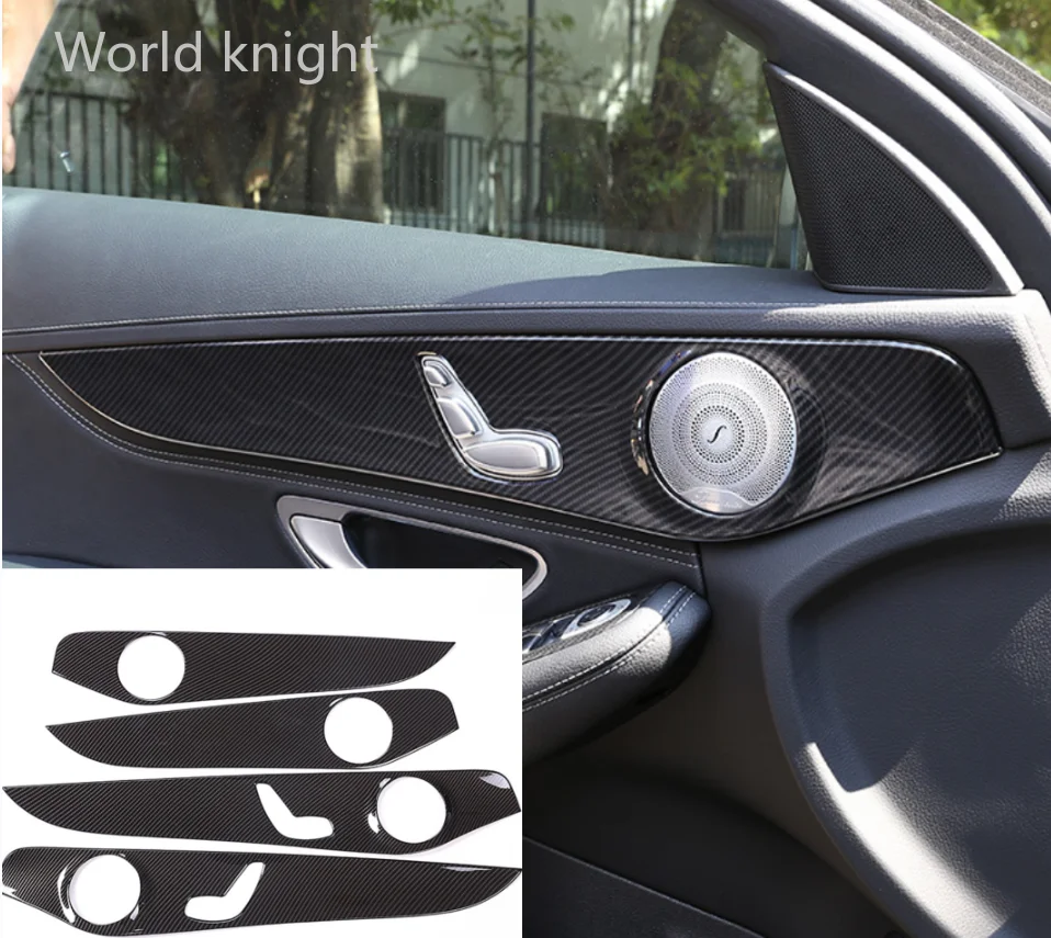 Car-Door-Decoration-Panel-Cover-Trims-Car-Sticker-ABS-Carbon-Fiber-For ...