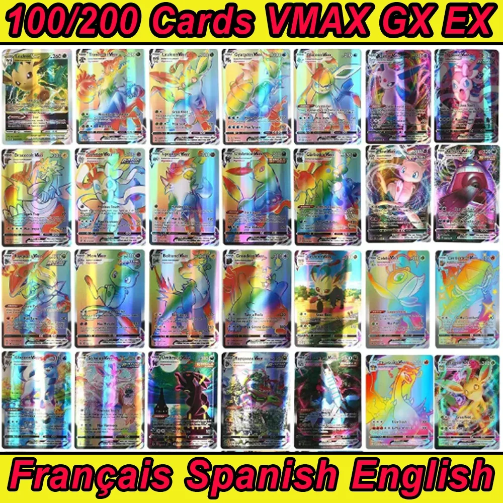 Cartas-de-Pok-mon-brillantes-en-espa-ol-juego-TAG-TEAM-VMAX-GX-V-Battle ...