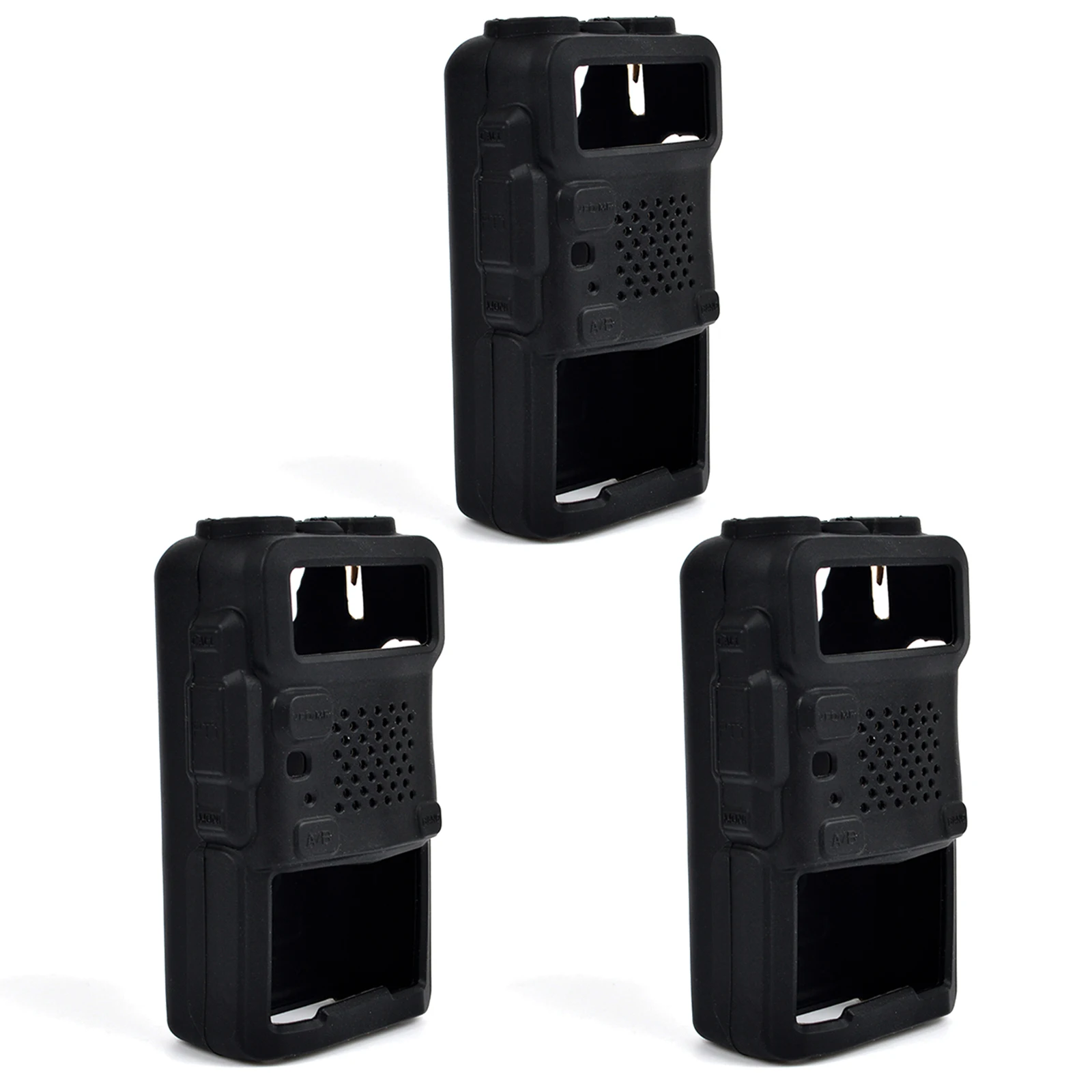 3-Packs-Soft-Robber-Handheld-Radio-Case-Holster-For-Baofeng-UV-5R ...